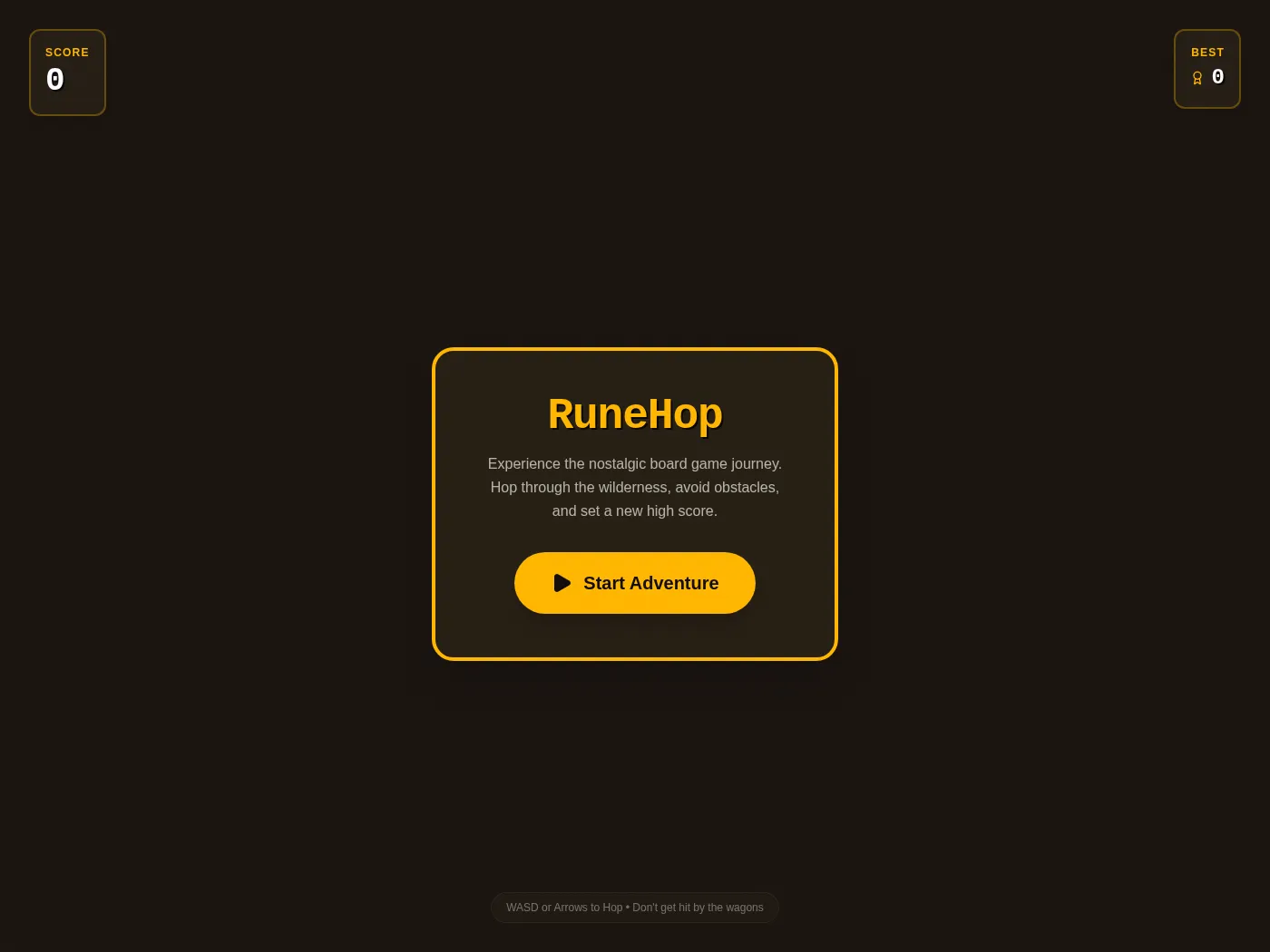 RuneHop Board Adventure
