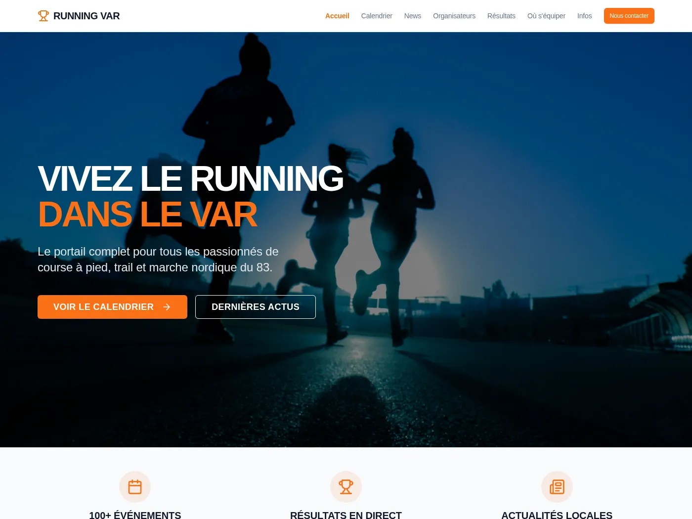 Running Var Website