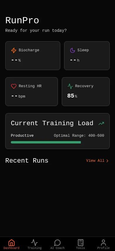 RunPro Fitness Coach