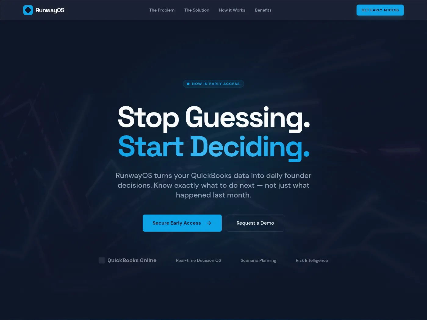 RunwayOS Landing Page