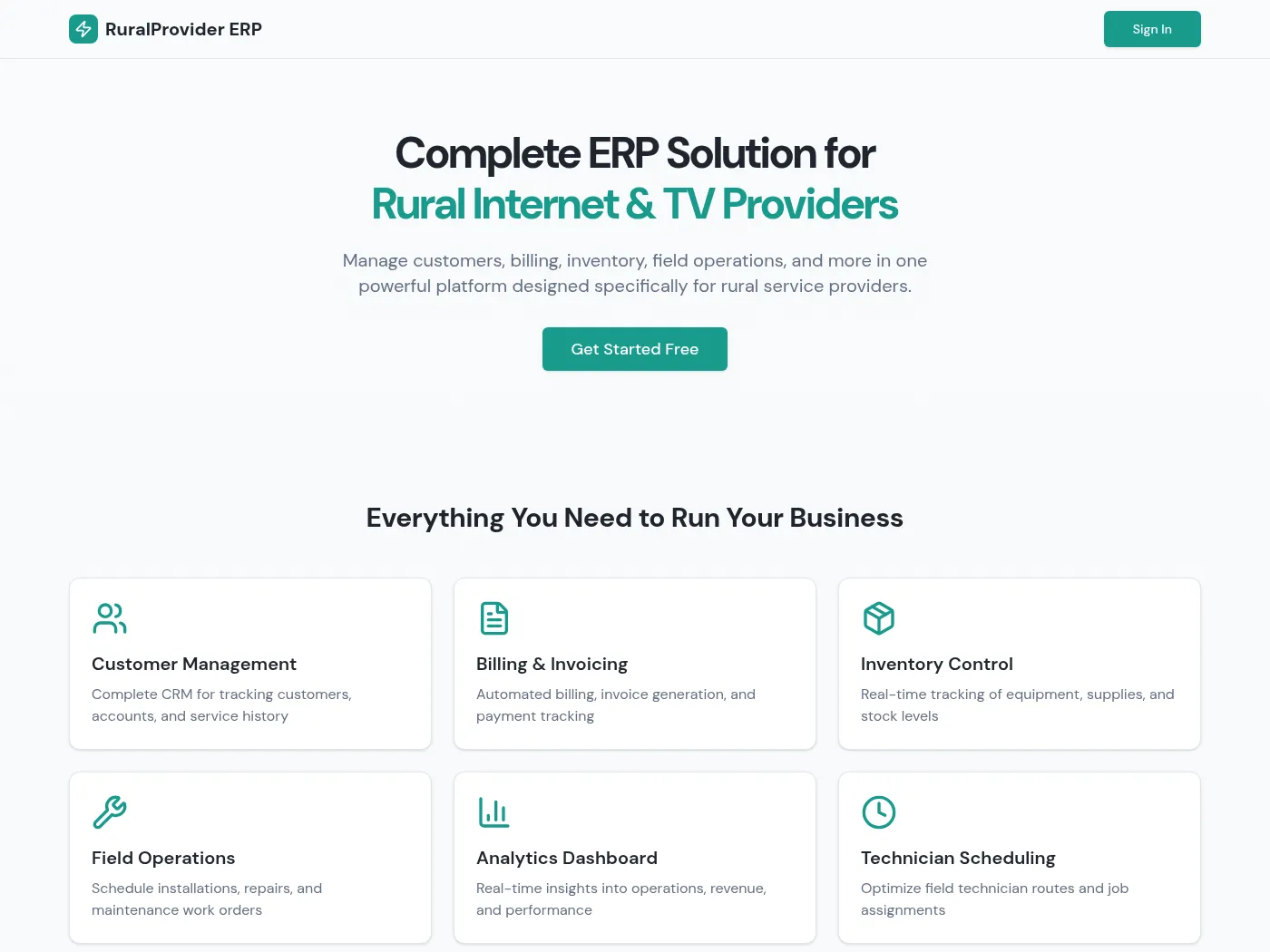 RuralProvider ERP Suite