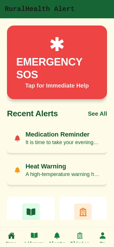Rural Health Alert App