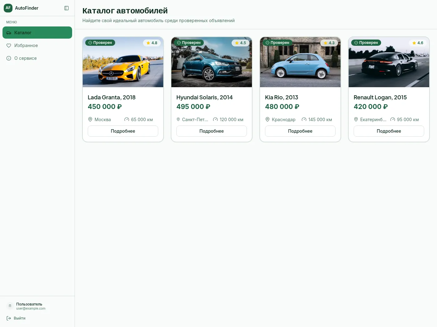 AutoFinder Russia