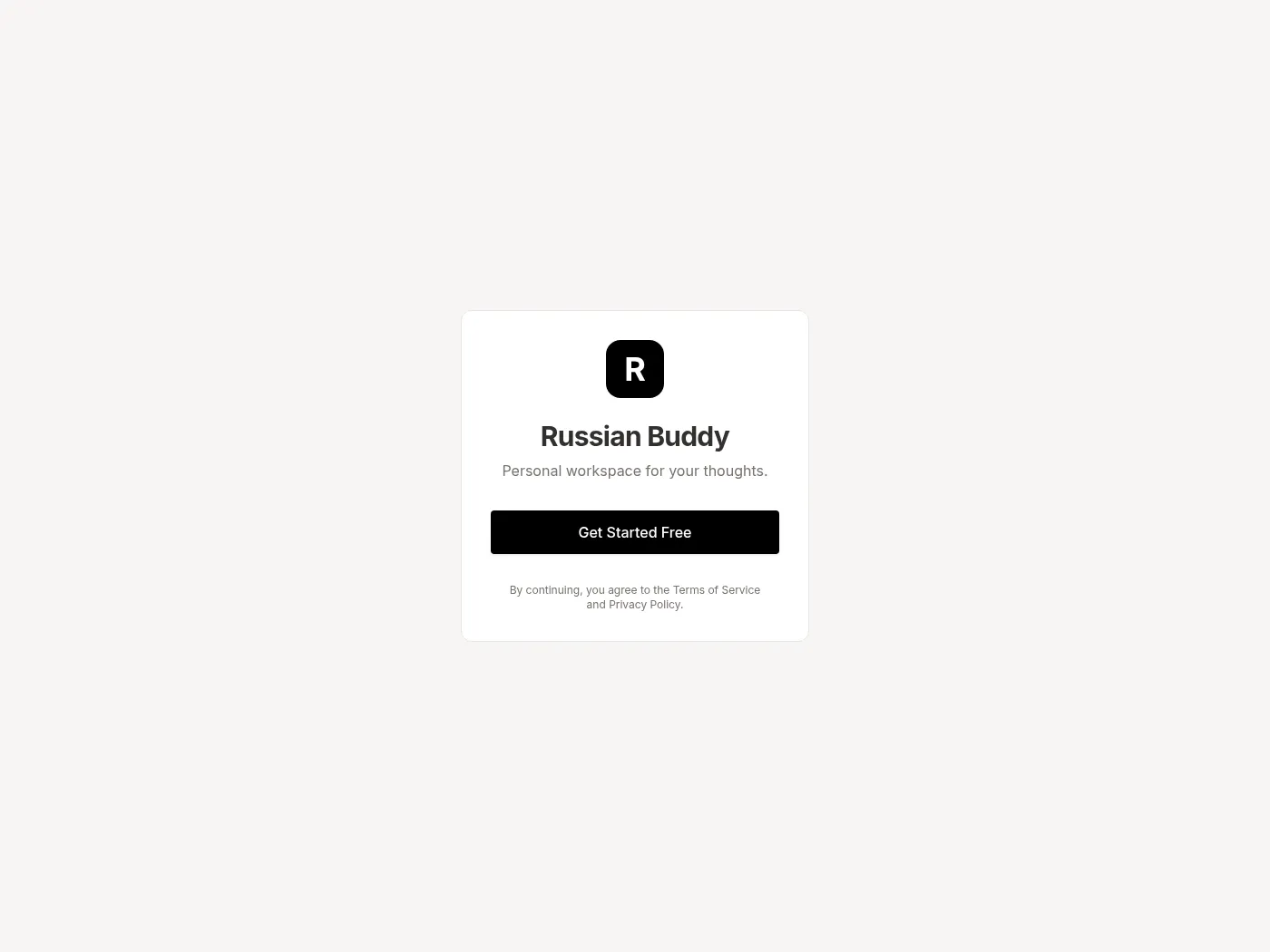 Russian Buddy