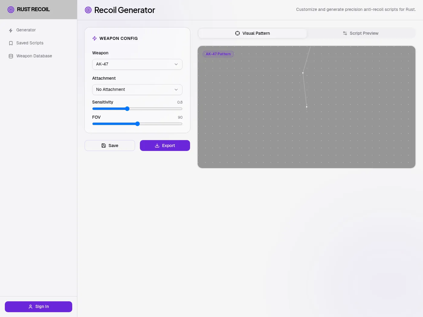 Rust Recoil Scripter