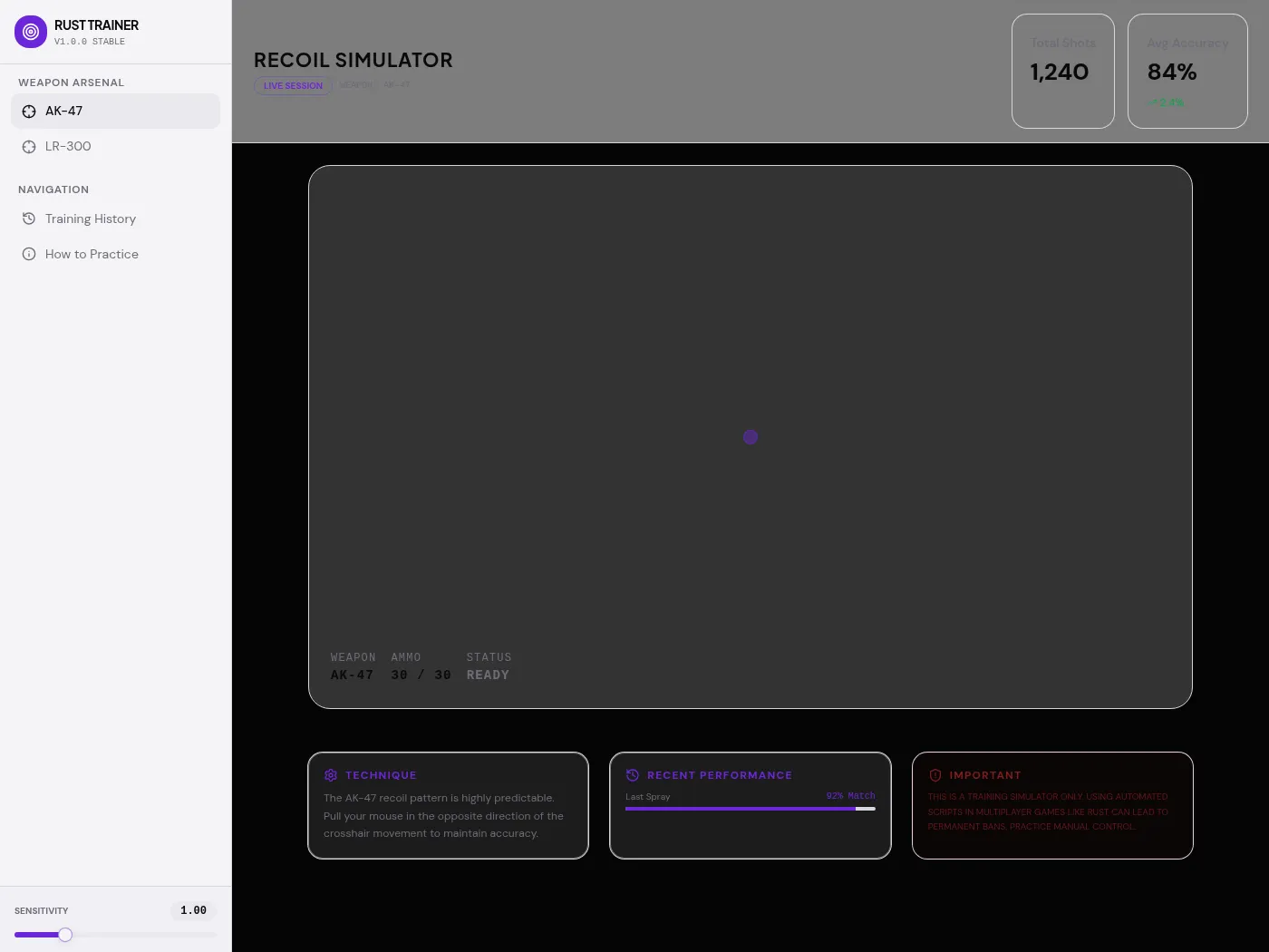 Rust Recoil Script