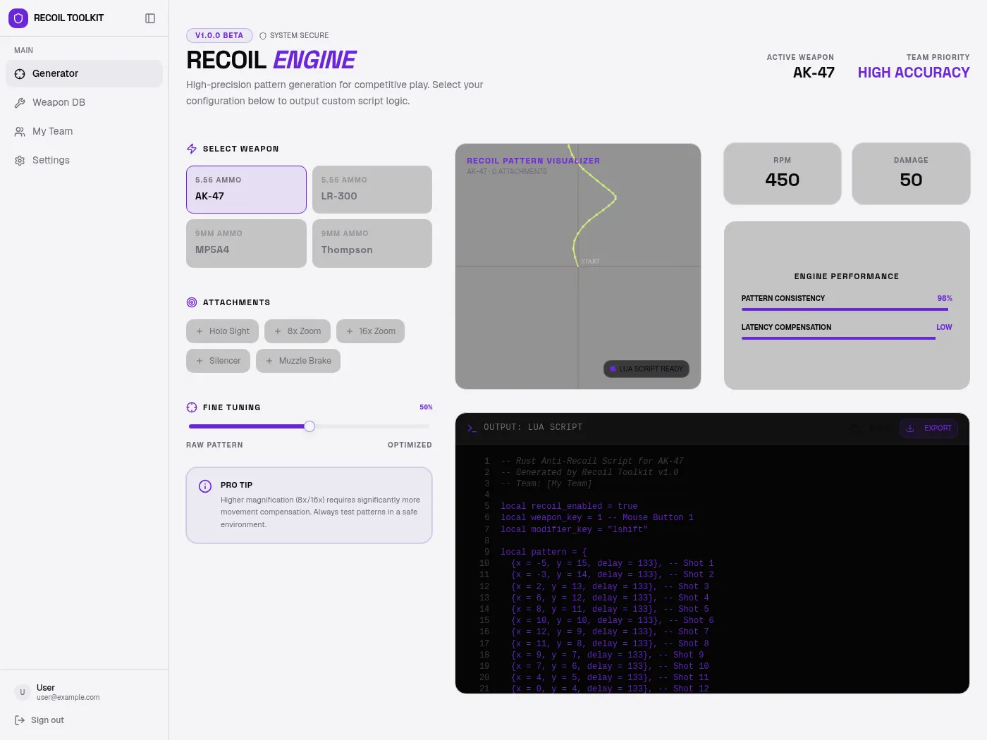 Rust Recoil Toolkit
