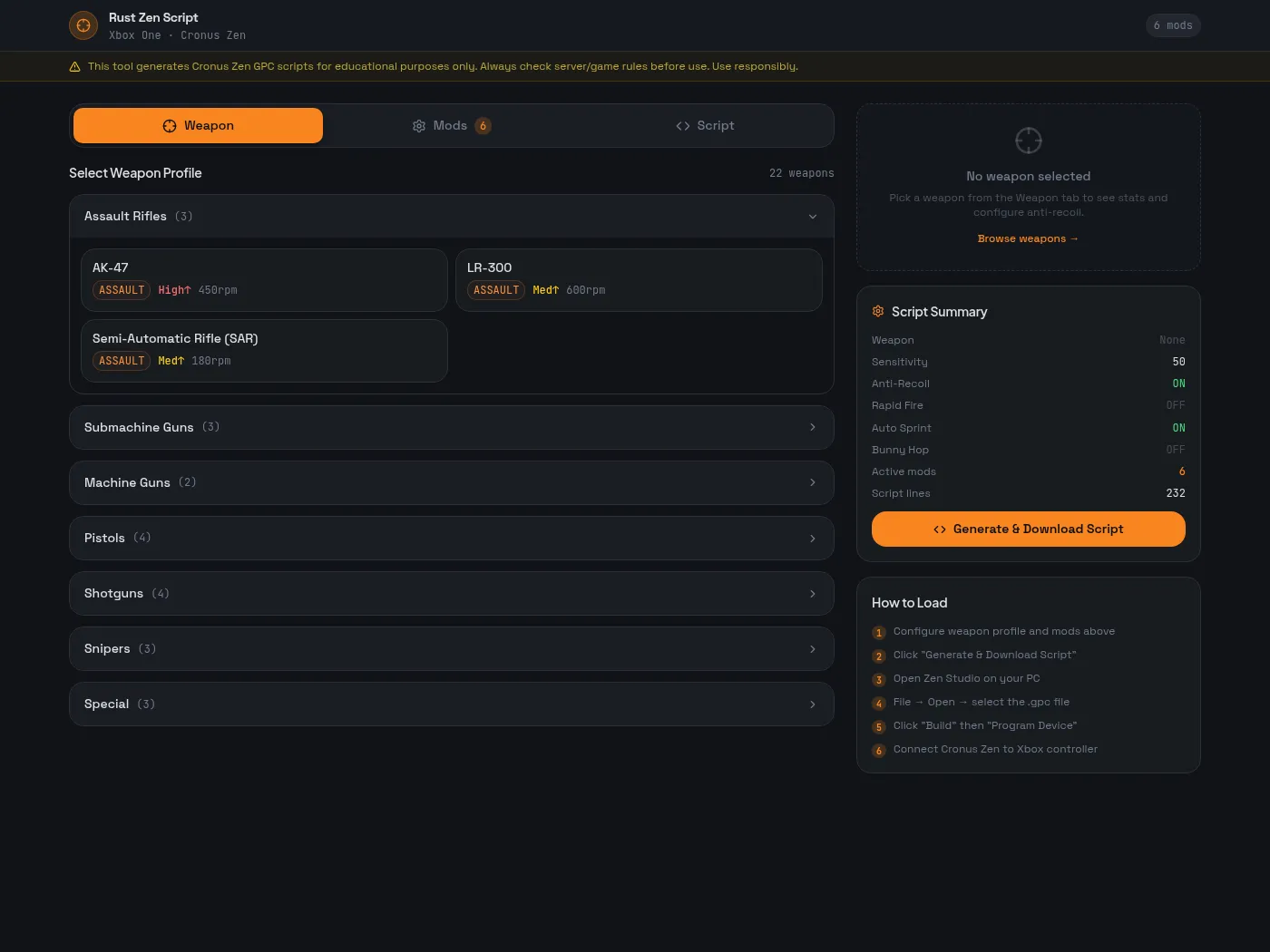 Rust Xbox Zen Script