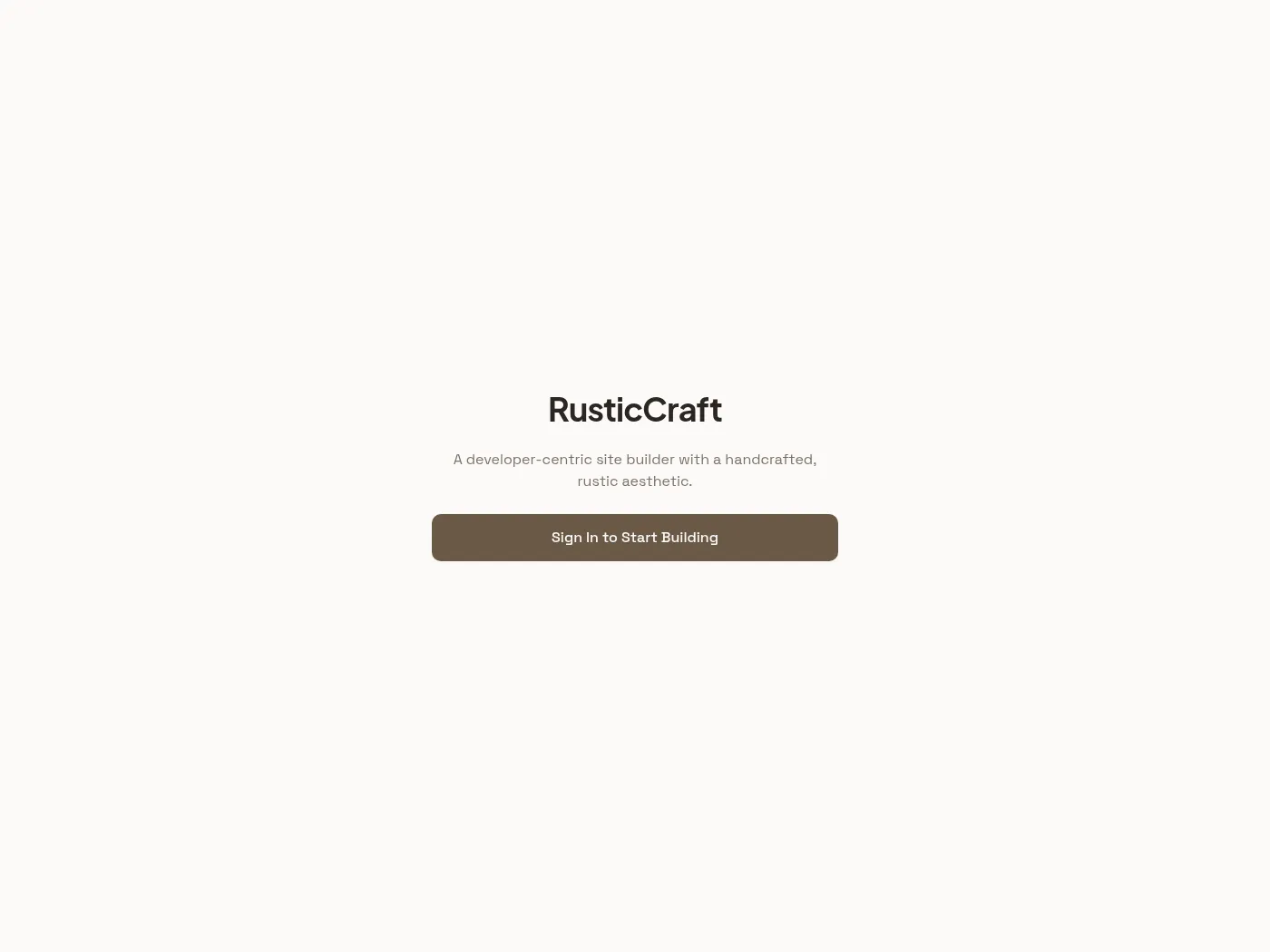 Rustic Web Page Editor