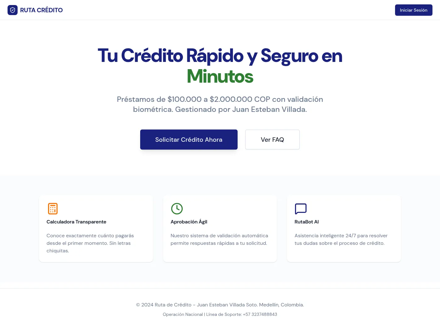 Ruta Crédito Master App