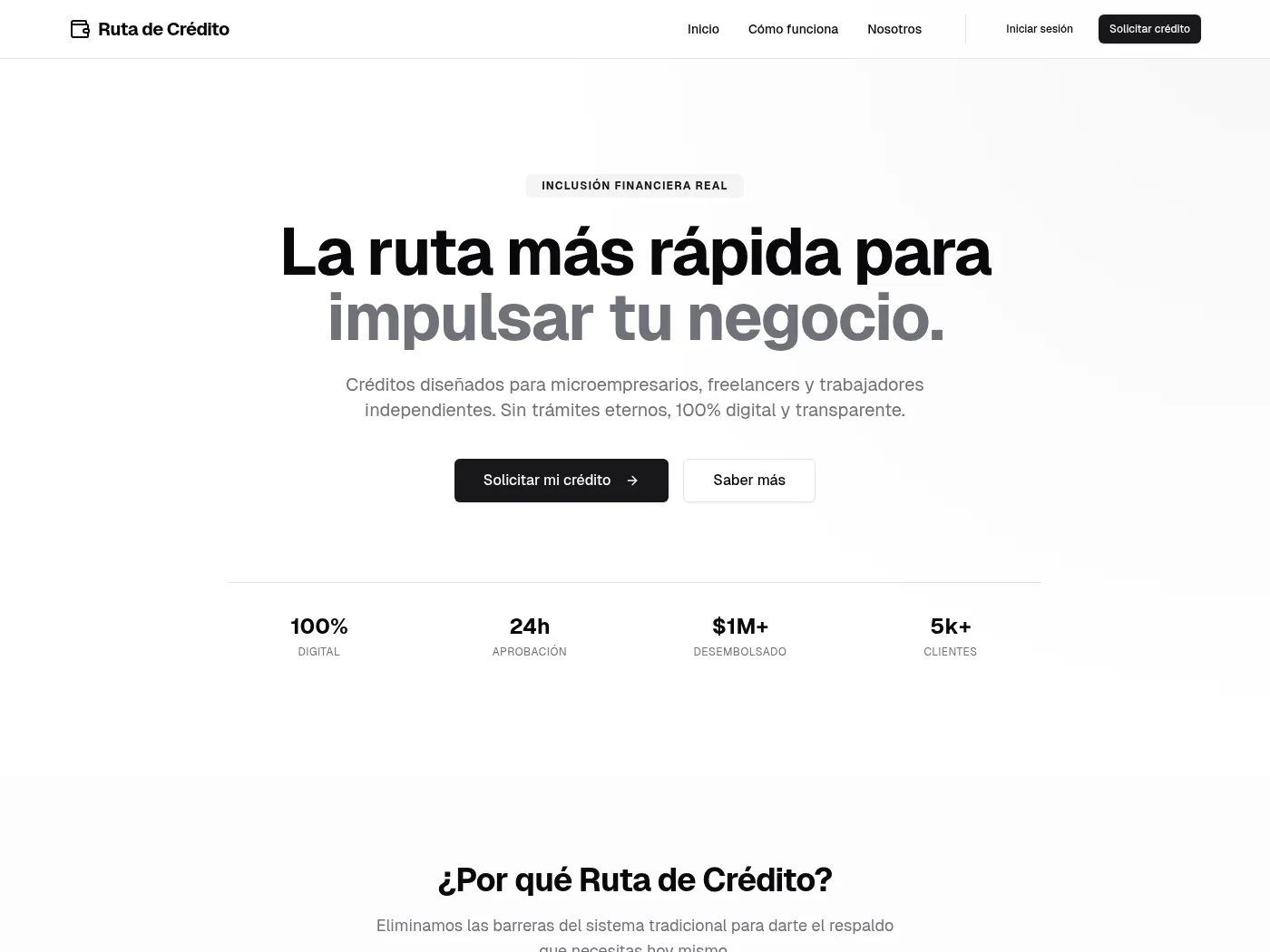 Ruta de Crédito