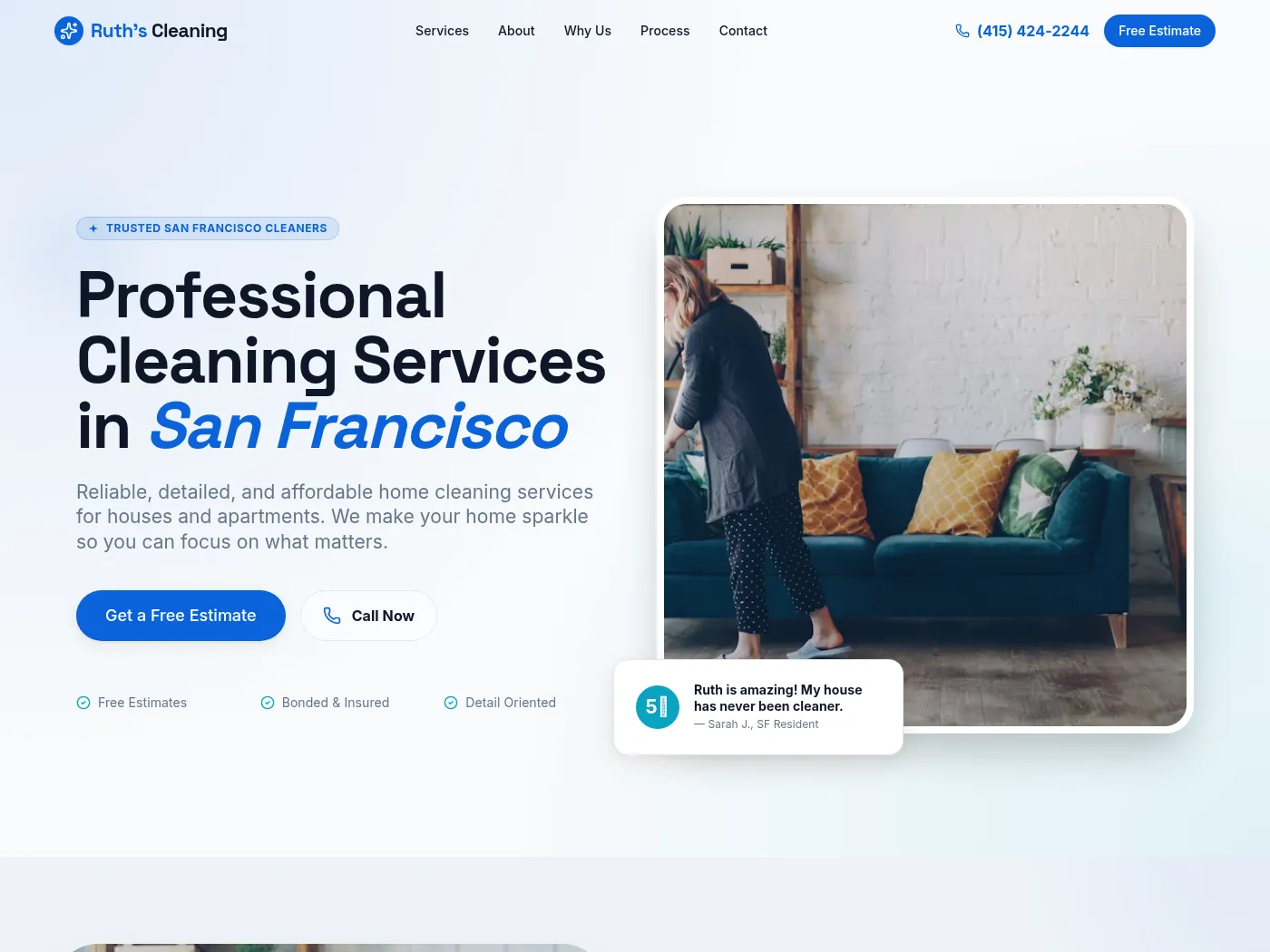 Ruth's Cleaning Website