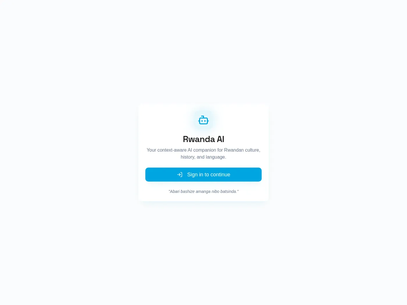 Rwanda AI Companion