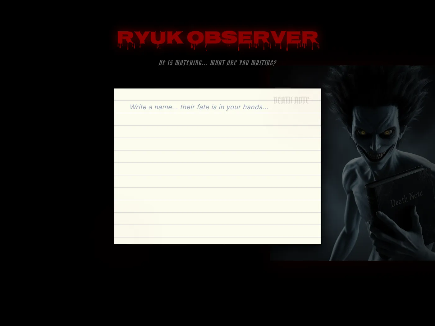 Ryuk Observer Art