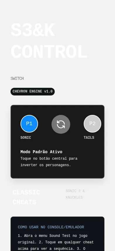 S3&K Co-Op Control Switch