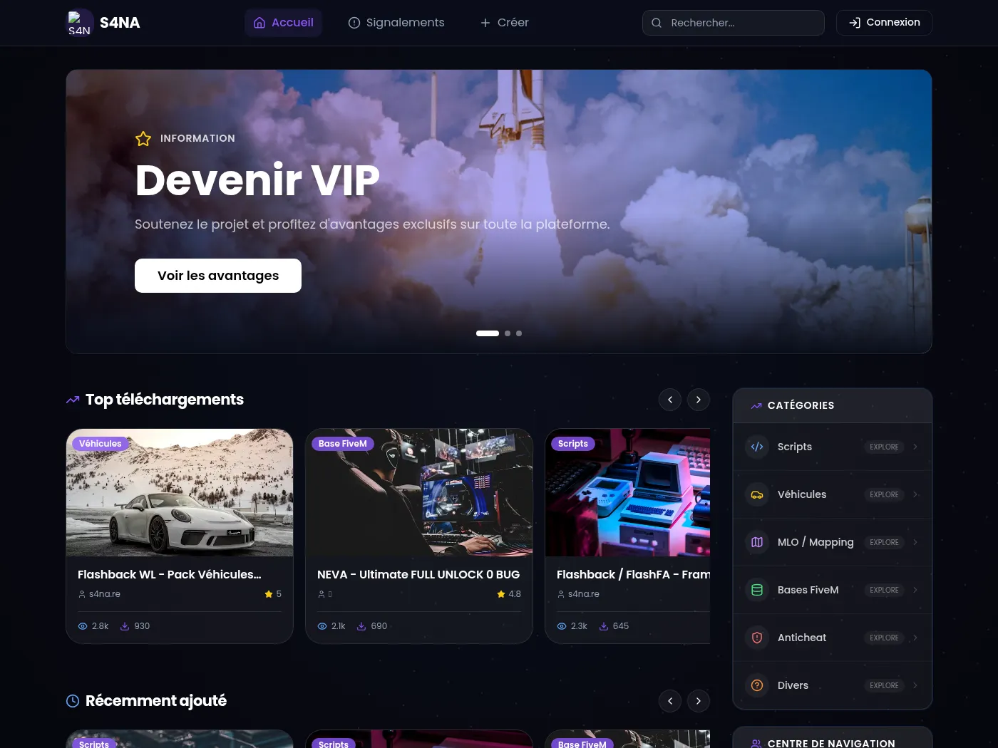 S4NA Website Clone