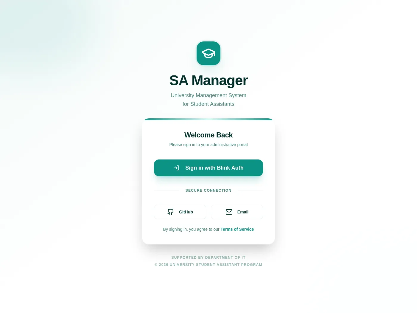 SA Management Dashboard