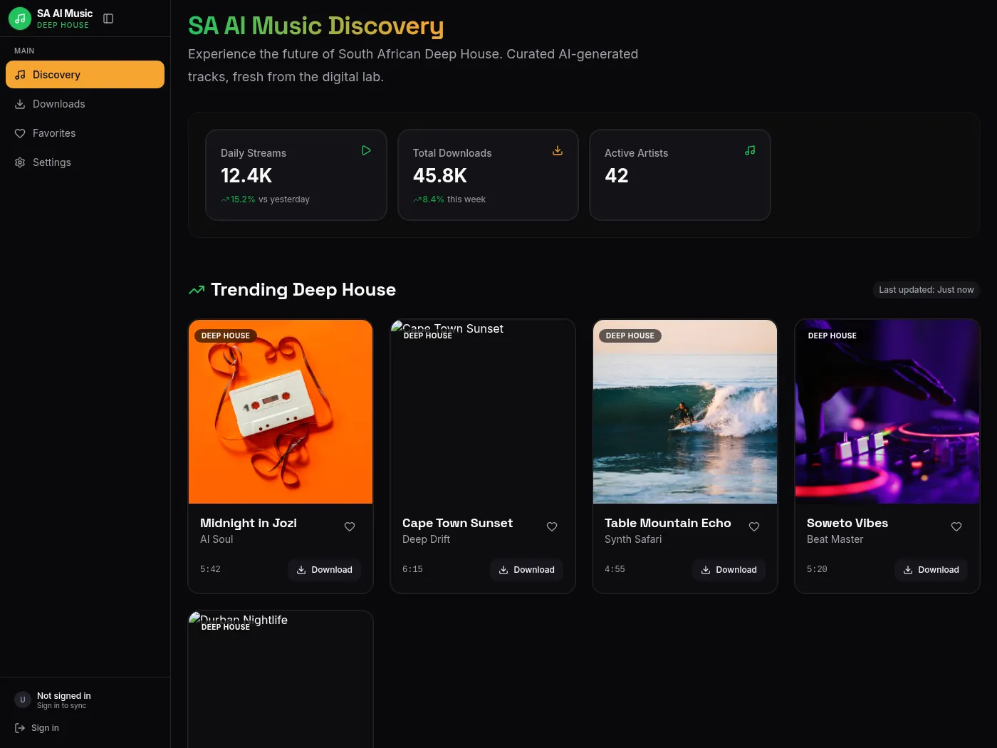 SA AI Music Downloader
