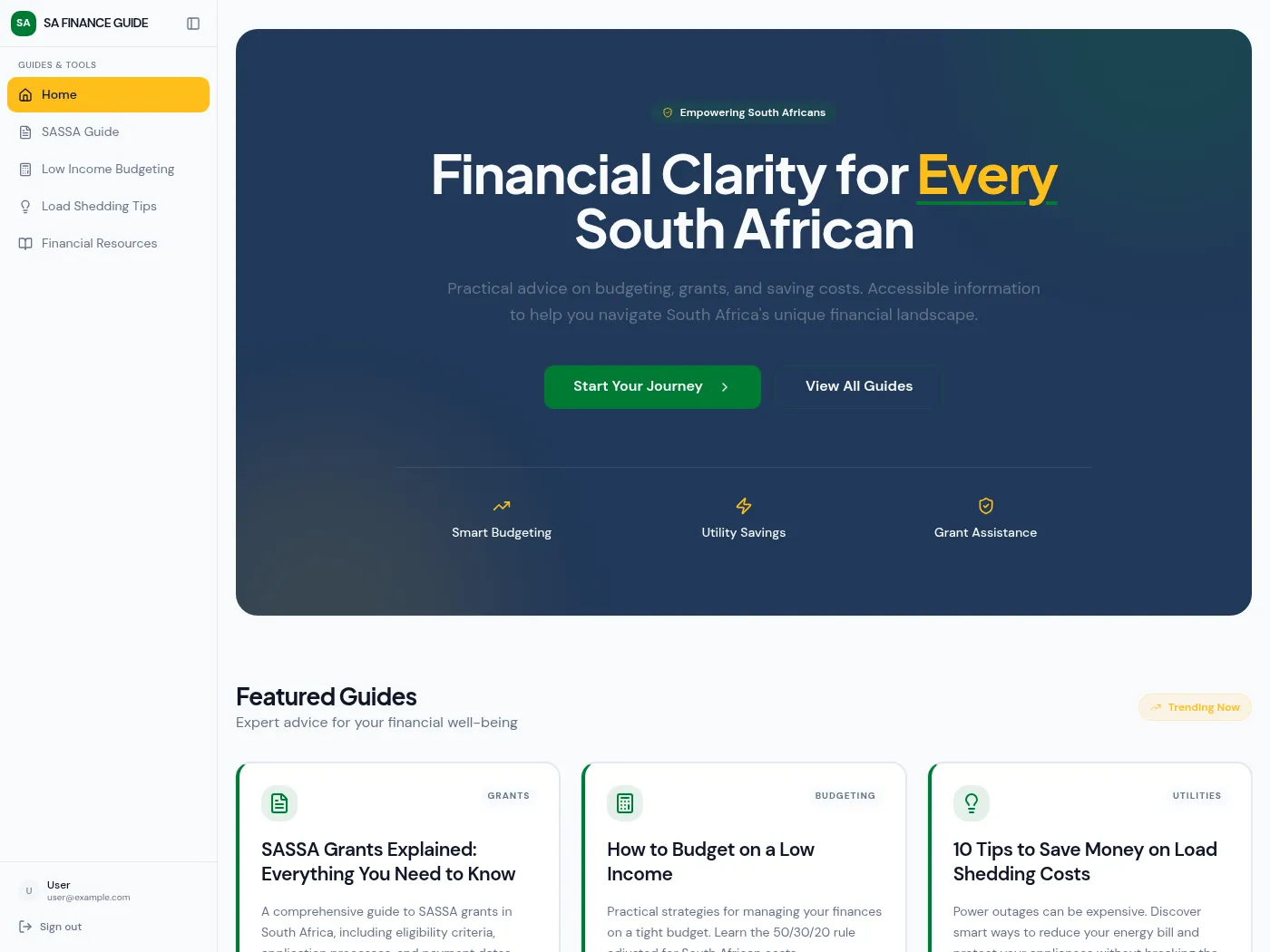 SA Finance Guide