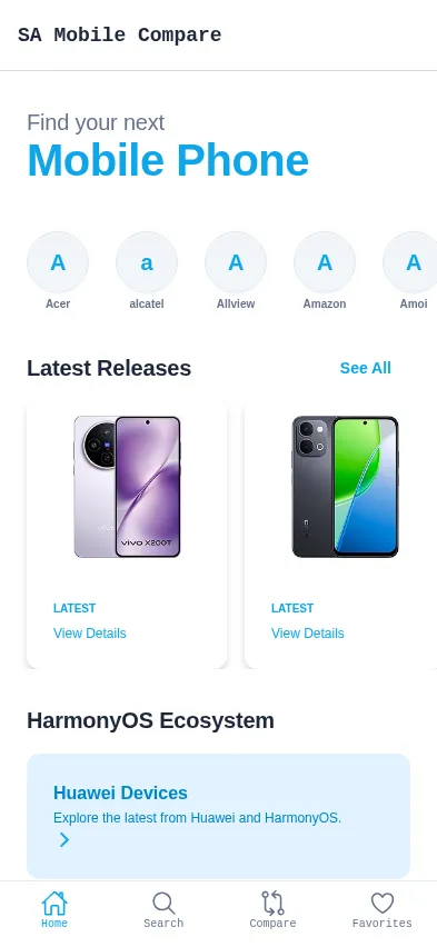 SA Mobile Compare