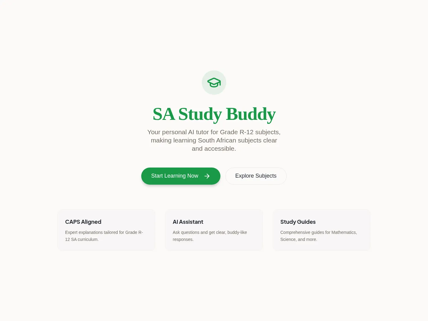 SA Study Buddy
