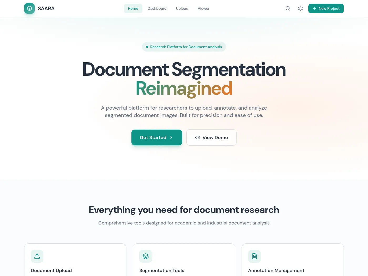 SAARA Research Platform