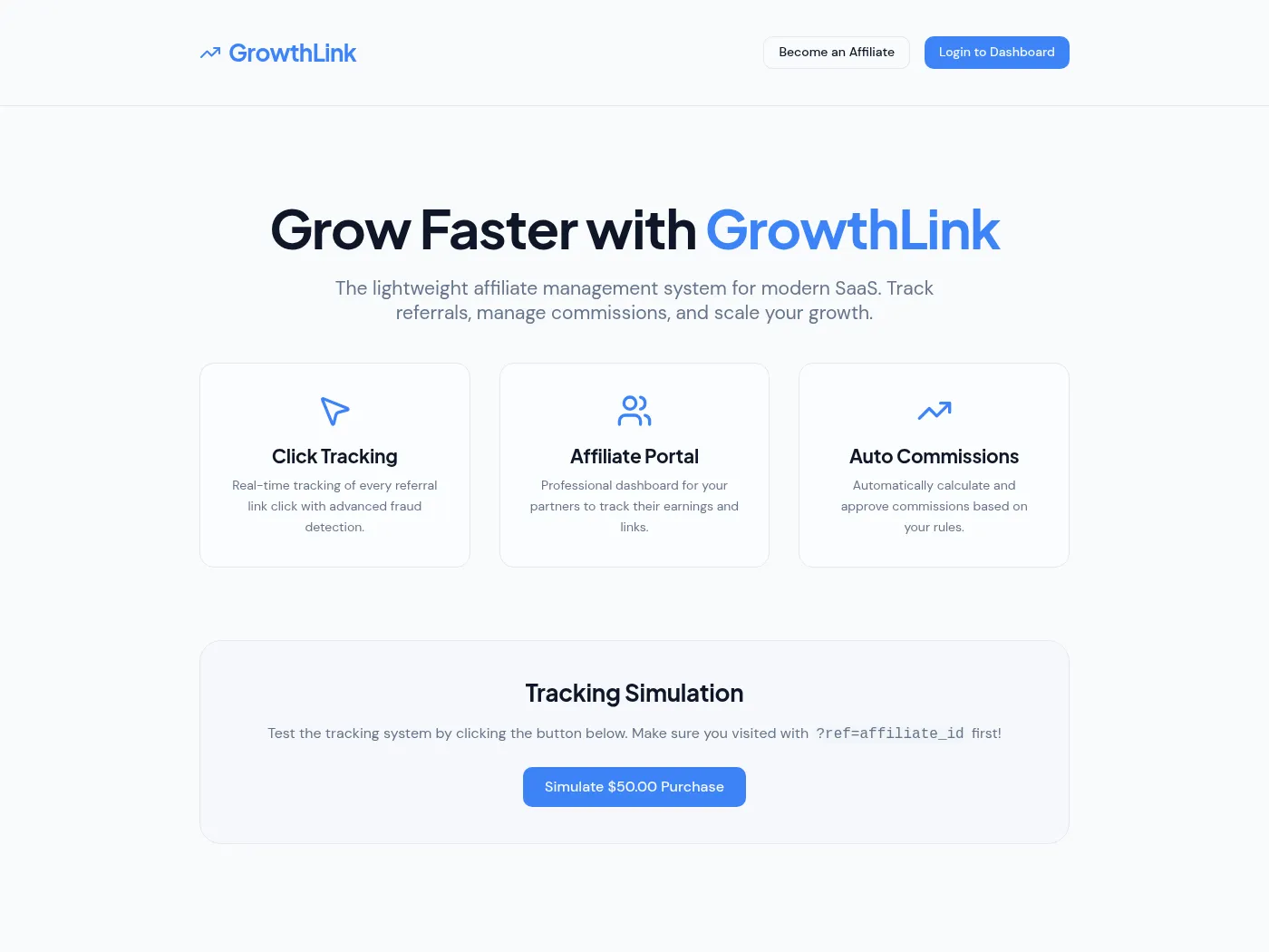 SaaS Affiliate Tracker