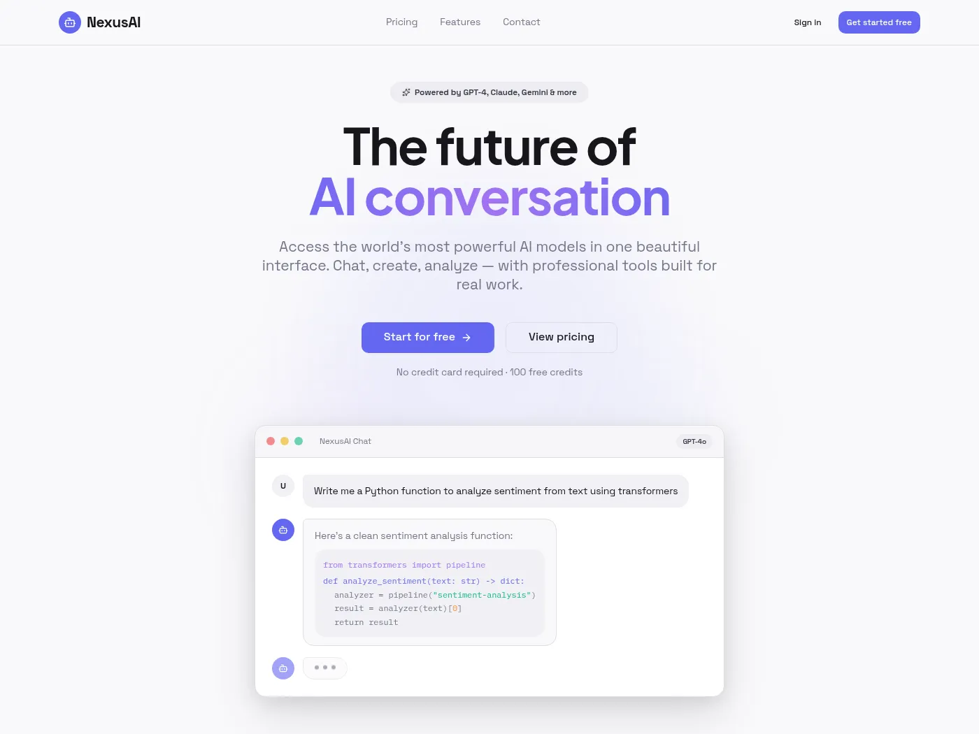 SaaS AI Chat Platform