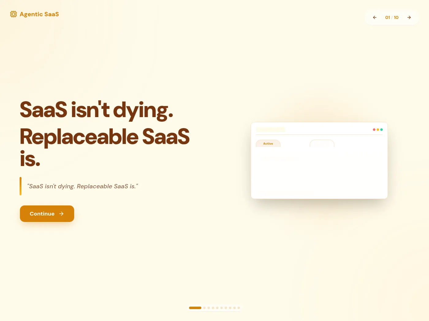 Agentic SaaS Carousel