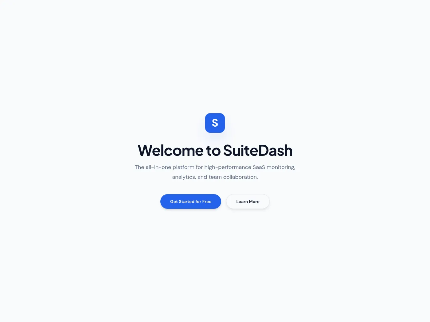 SaaS Suite Dashboard