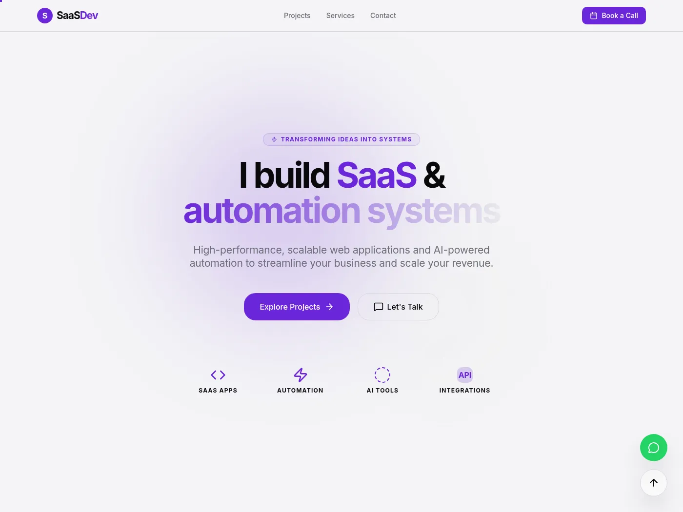 SaaS Dev Portfolio