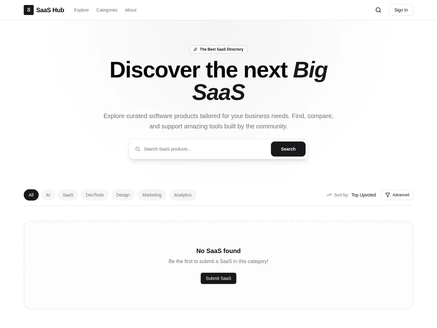SaaS Directory Hub