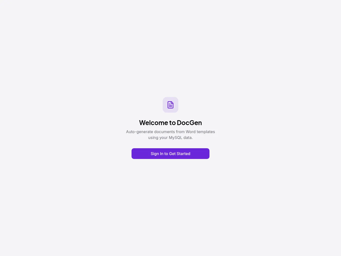 DocGen SaaS Platform