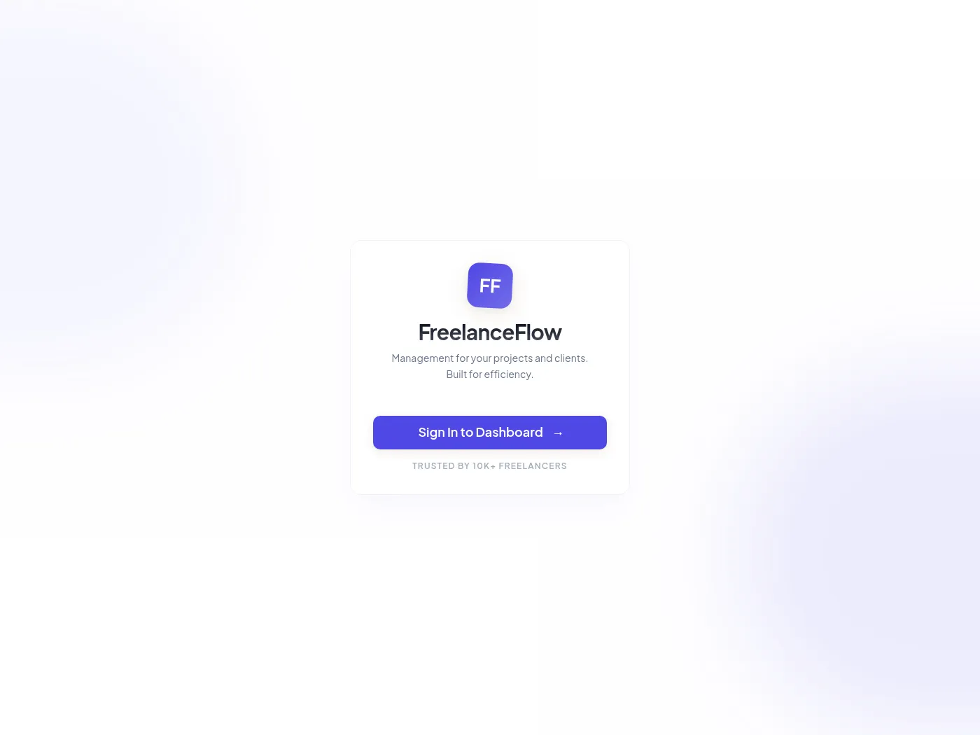 SaaS Freelance Dashboard