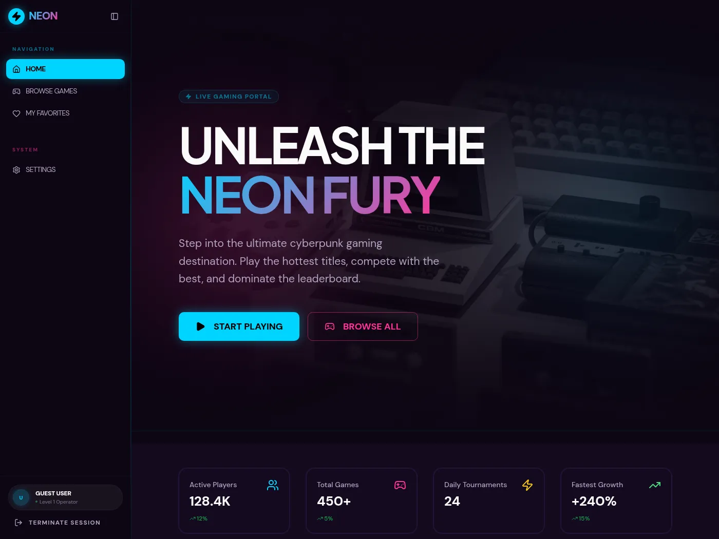 GameHub SaaS Portal