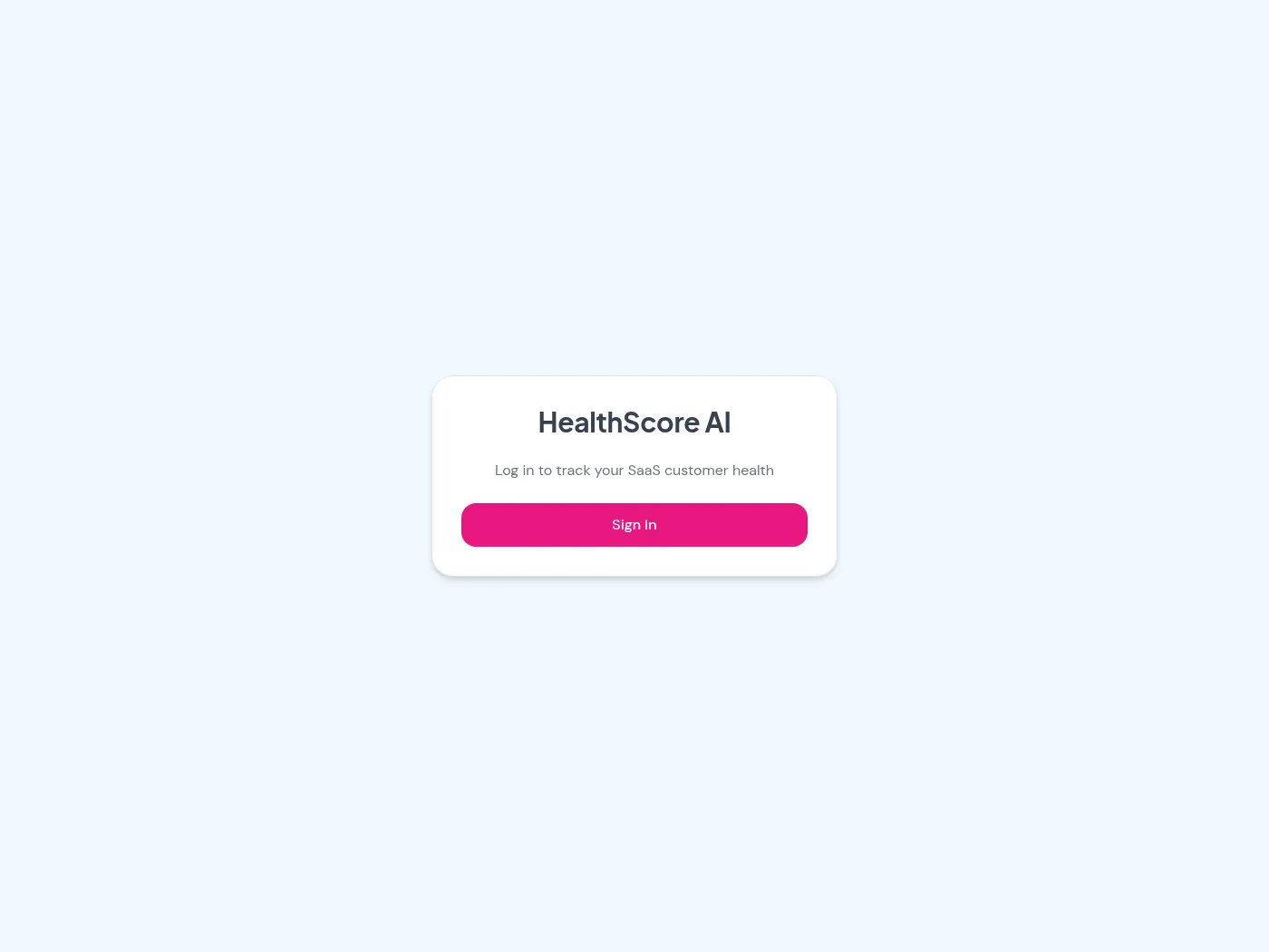 SaaS Health Dashboard
