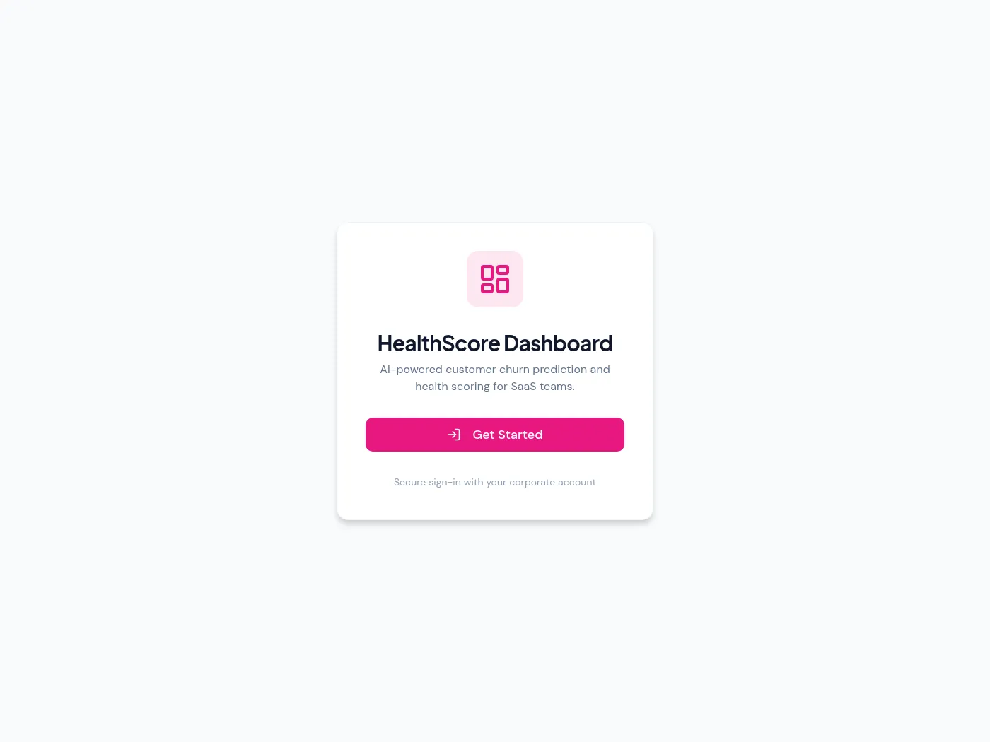 HealthScore Dashboard