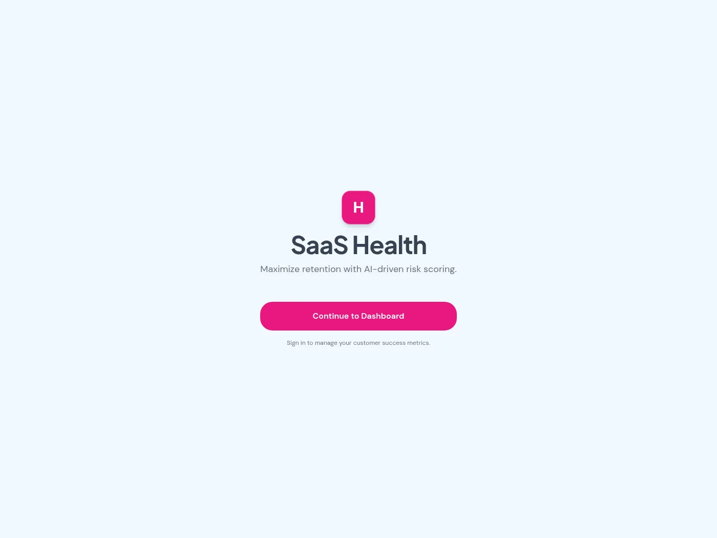 SaaS Health Dashboard