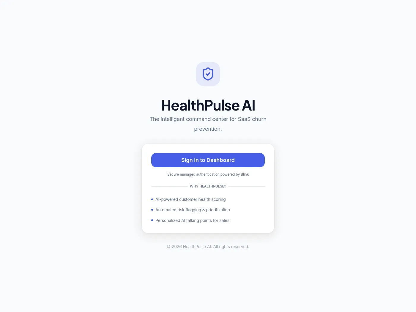 SaaS Health Dashboard