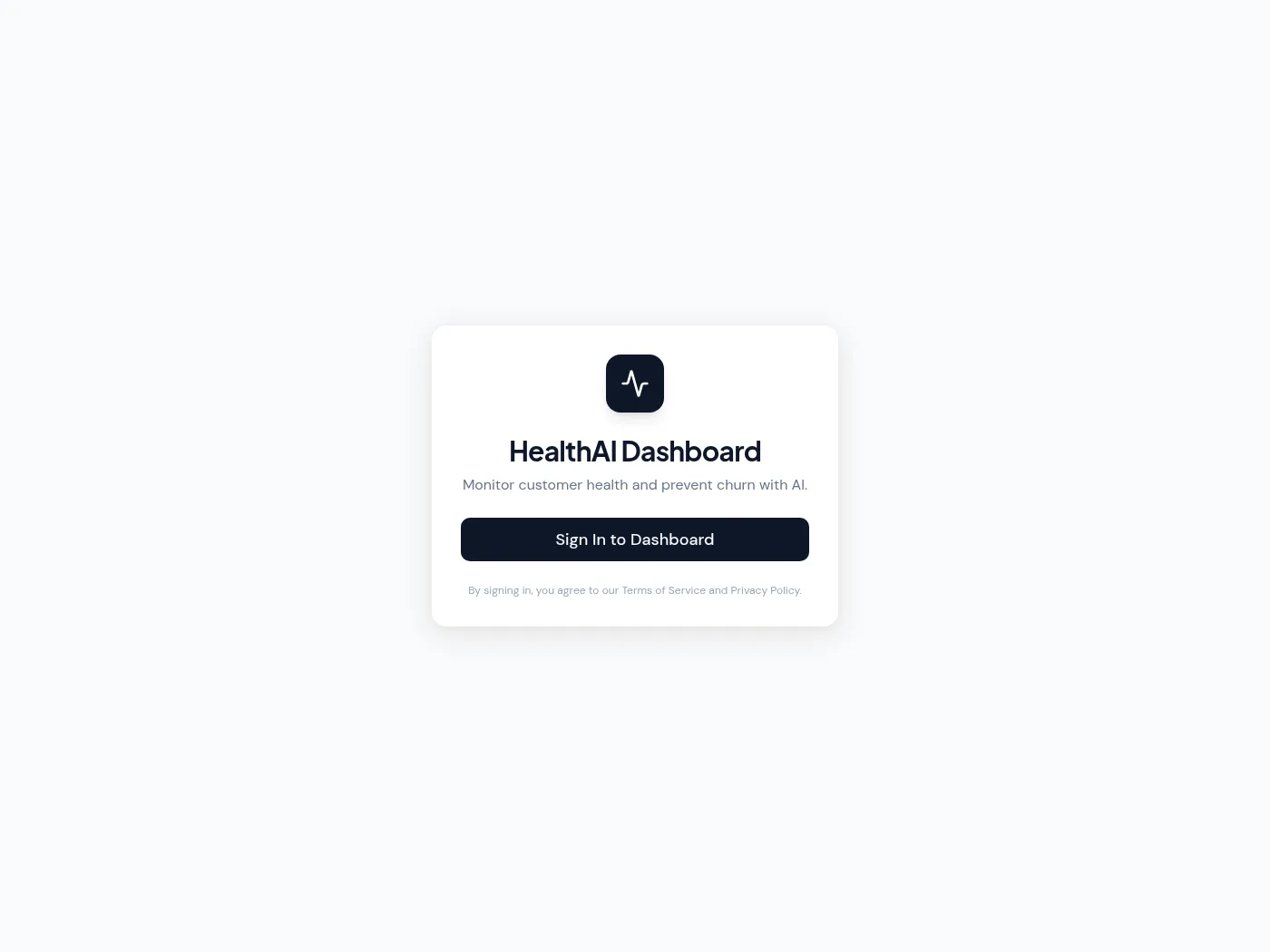 SaaS Health AI Dashboard