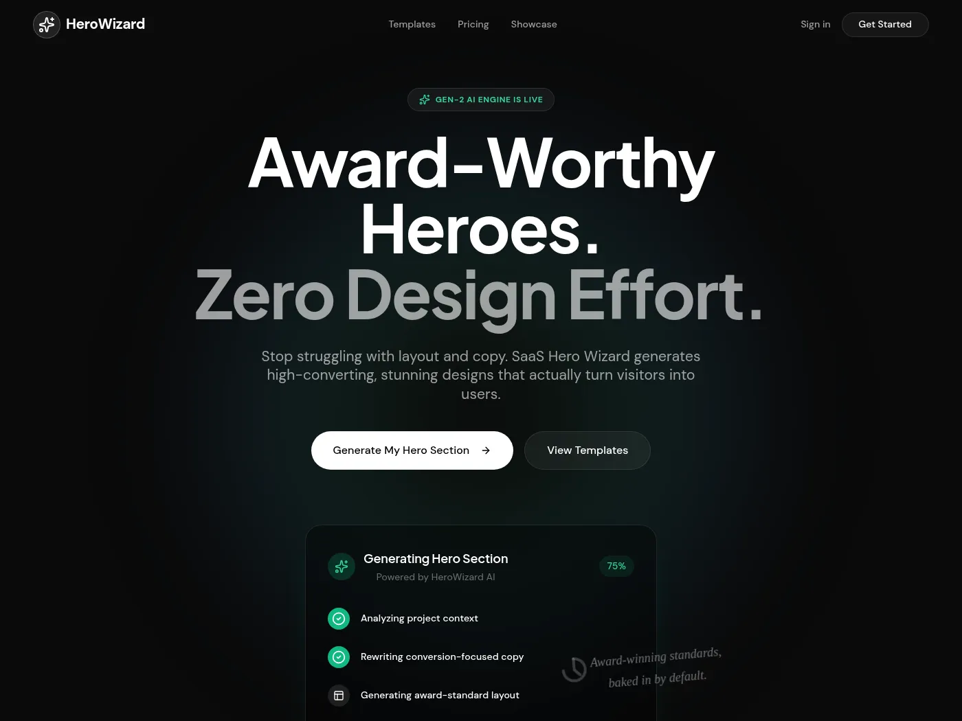 SaaS Hero Wizard