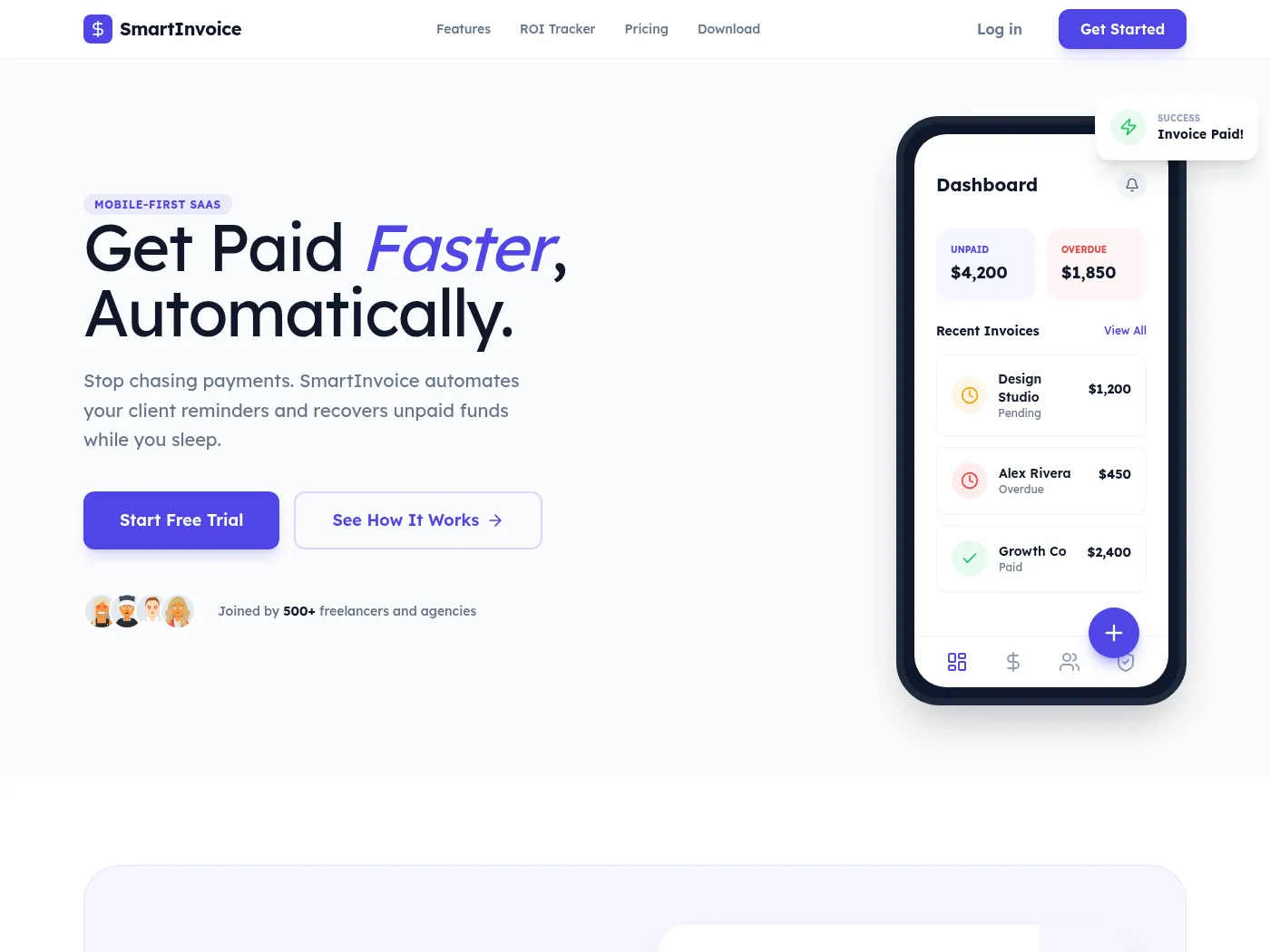 SaaS App Landing Page