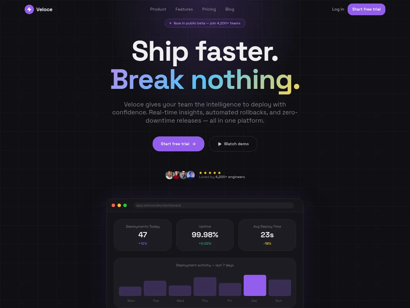 SaaS Landing Refresh