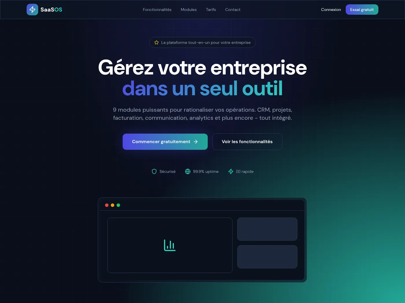 SaaS OS Dashboard