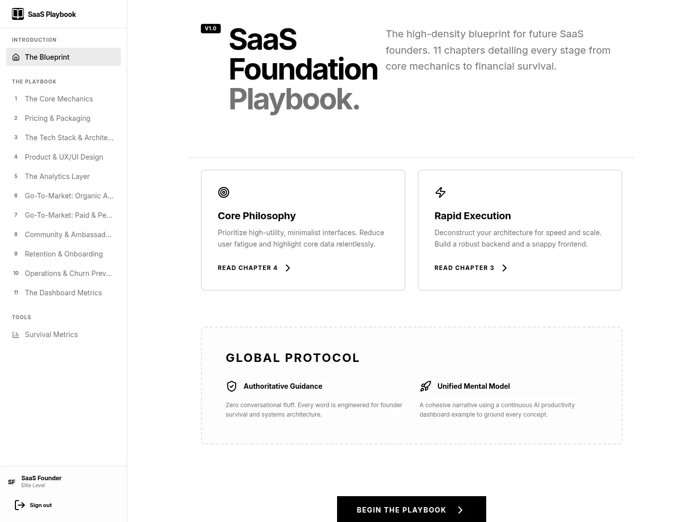 SaaS Foundation Playbook