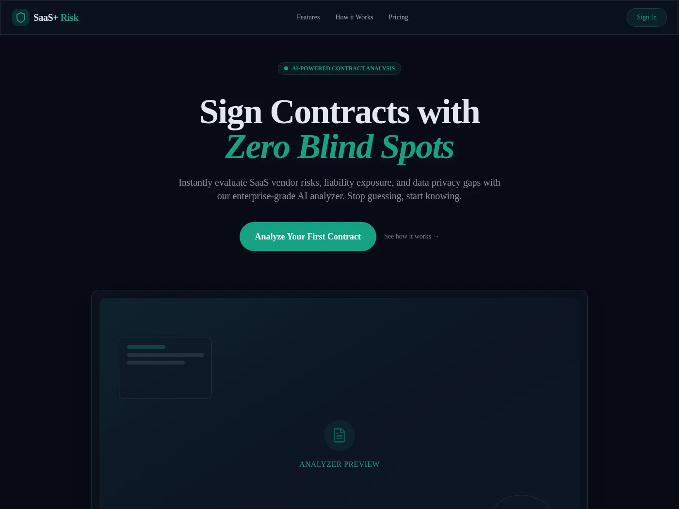 SaaS+ Risk Analyzer