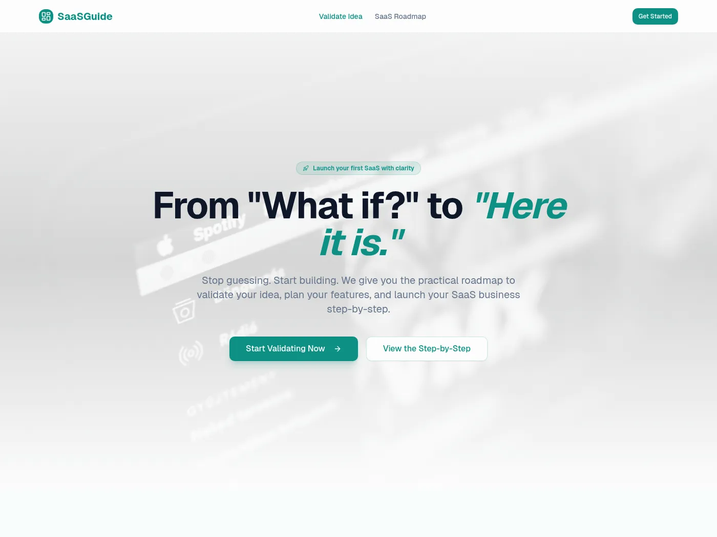 SaaS Starter Guide