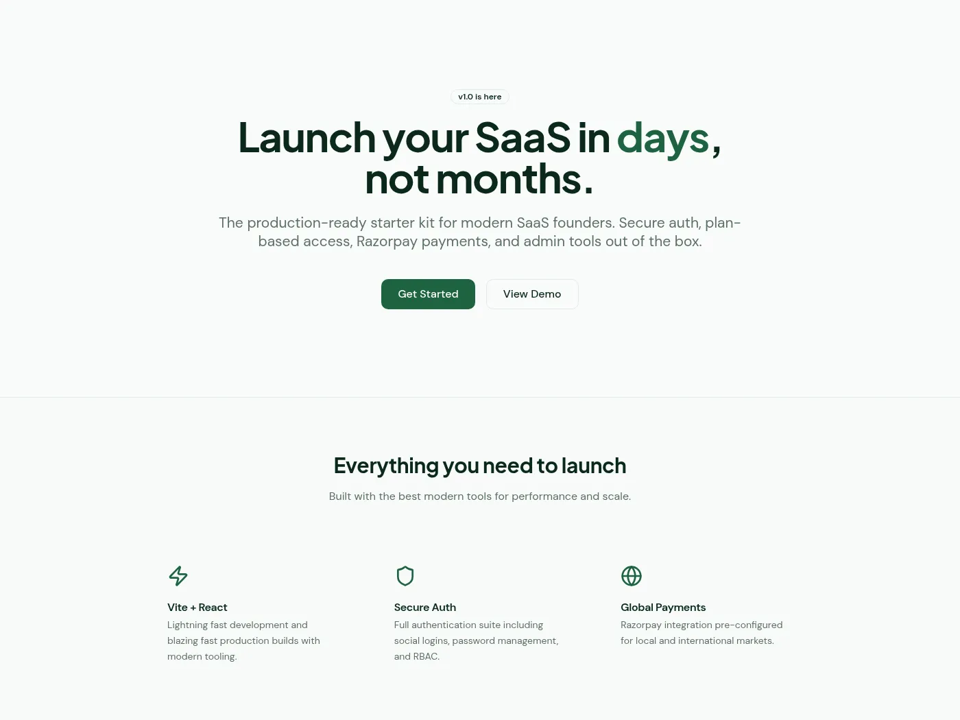 SaaS Launchpad Starter