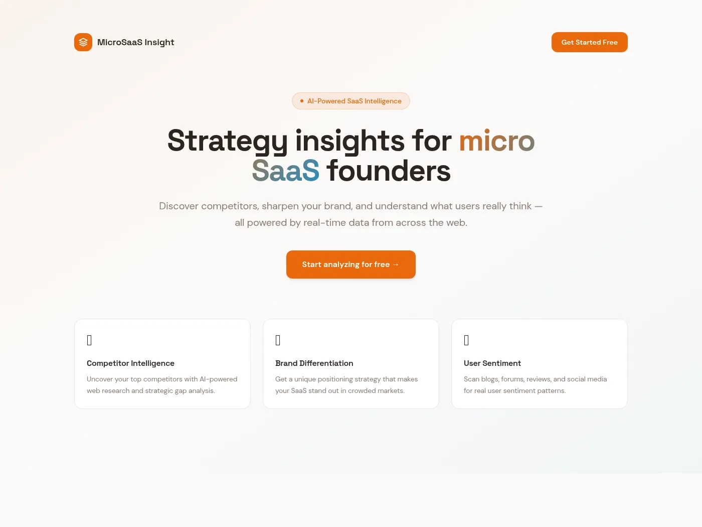 MicroSaaS Insight Pro