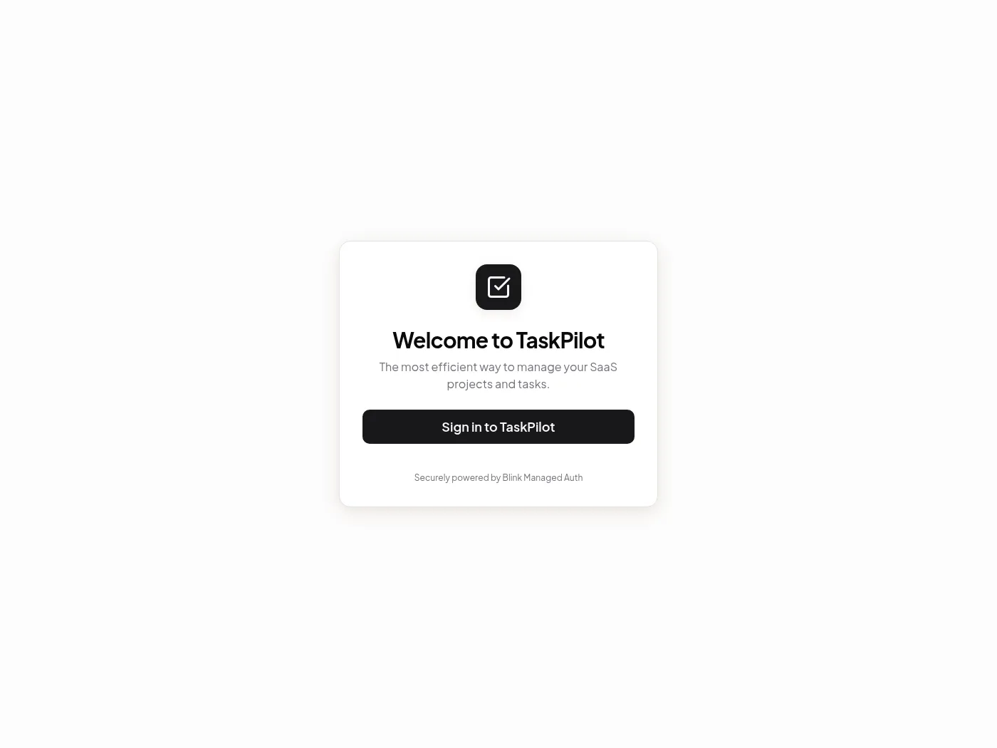 TaskPilot SaaS Manager